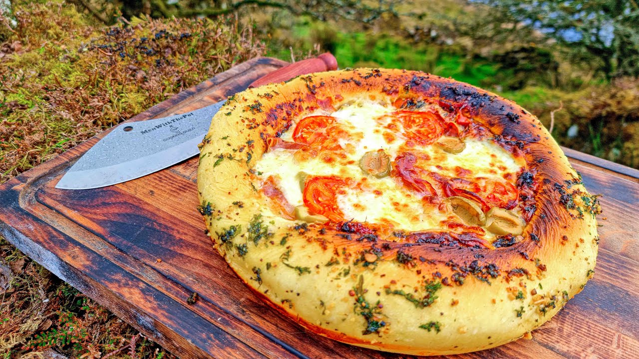 Watch how a thick crispy pizza crust comes to life by the lake