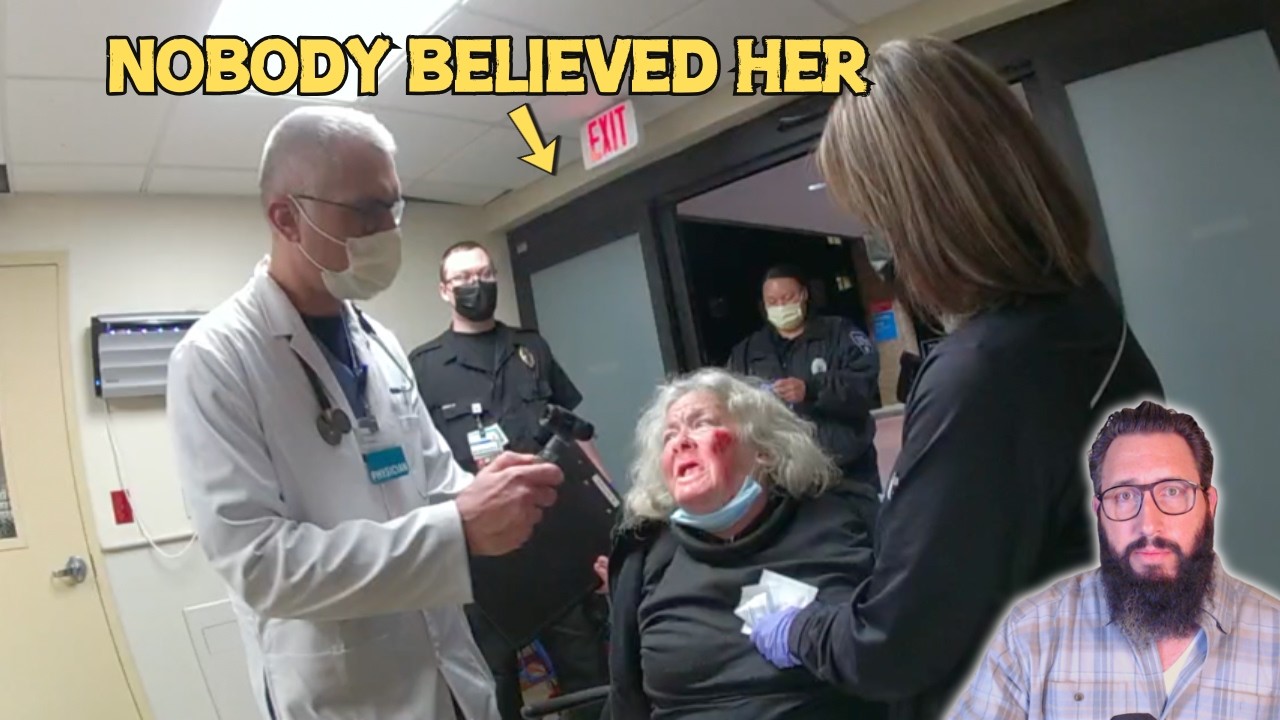 Cruel cop attacks woman at hospital