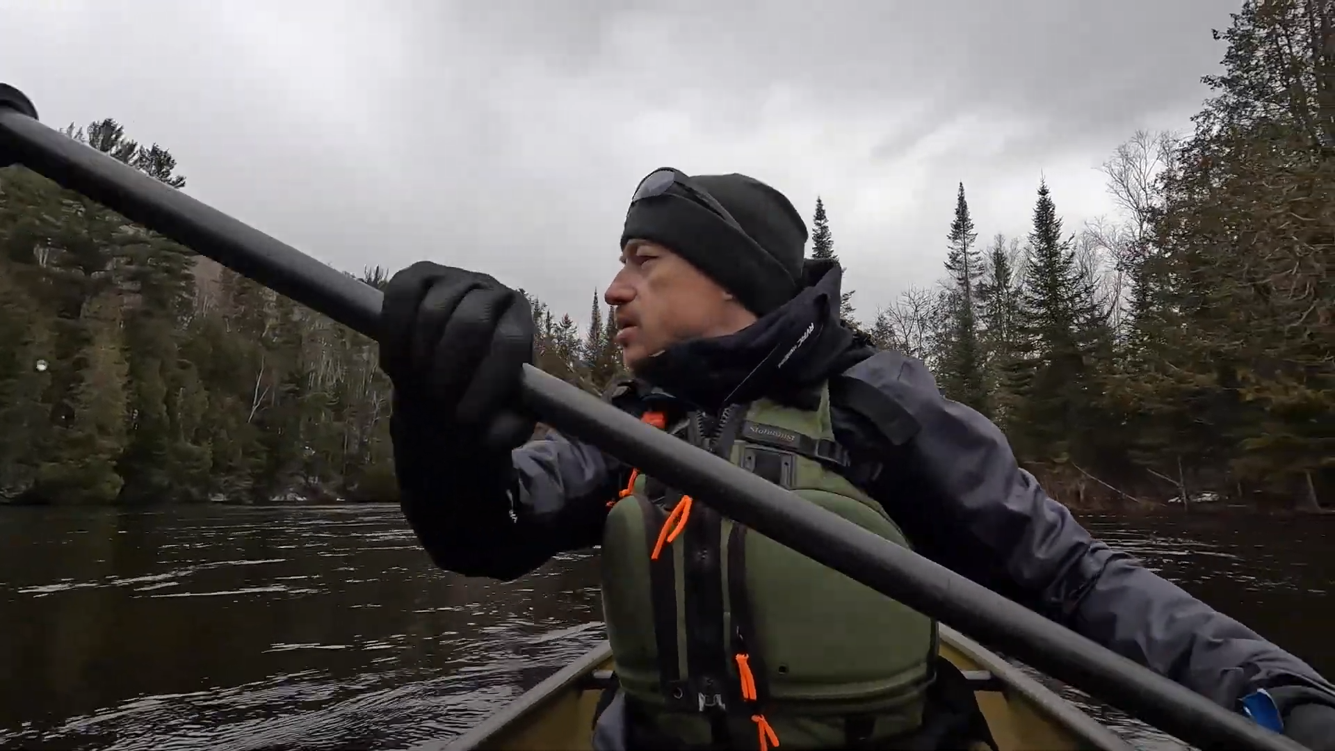 He tried to run the rapids in winter - then it almost killed him