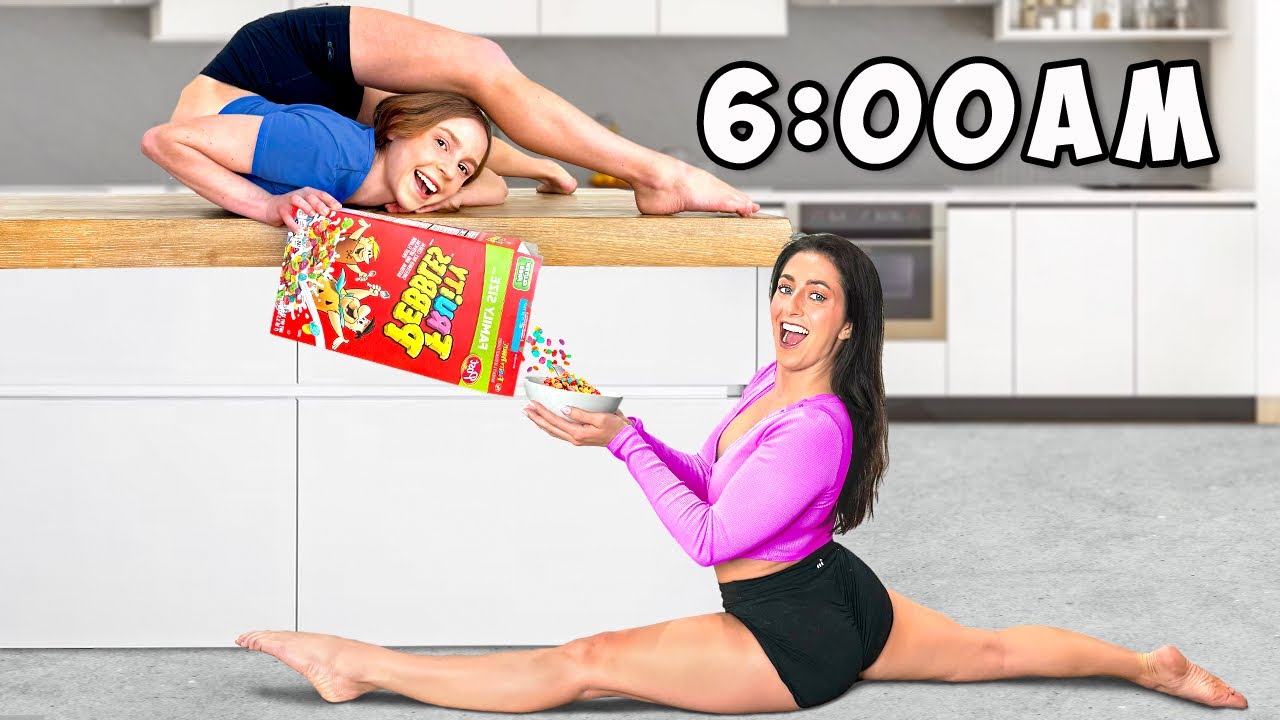 Acrobat attempts to survive the grueling daily routine of a contortionist