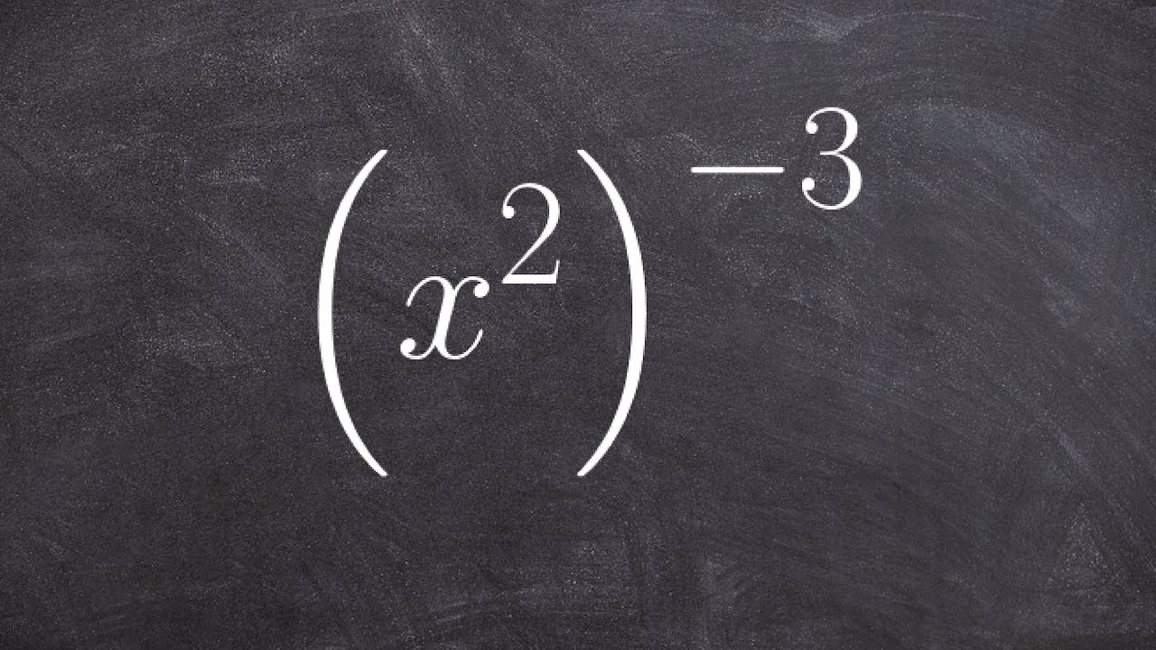 Applying the power rule of exponents to simplify an expression