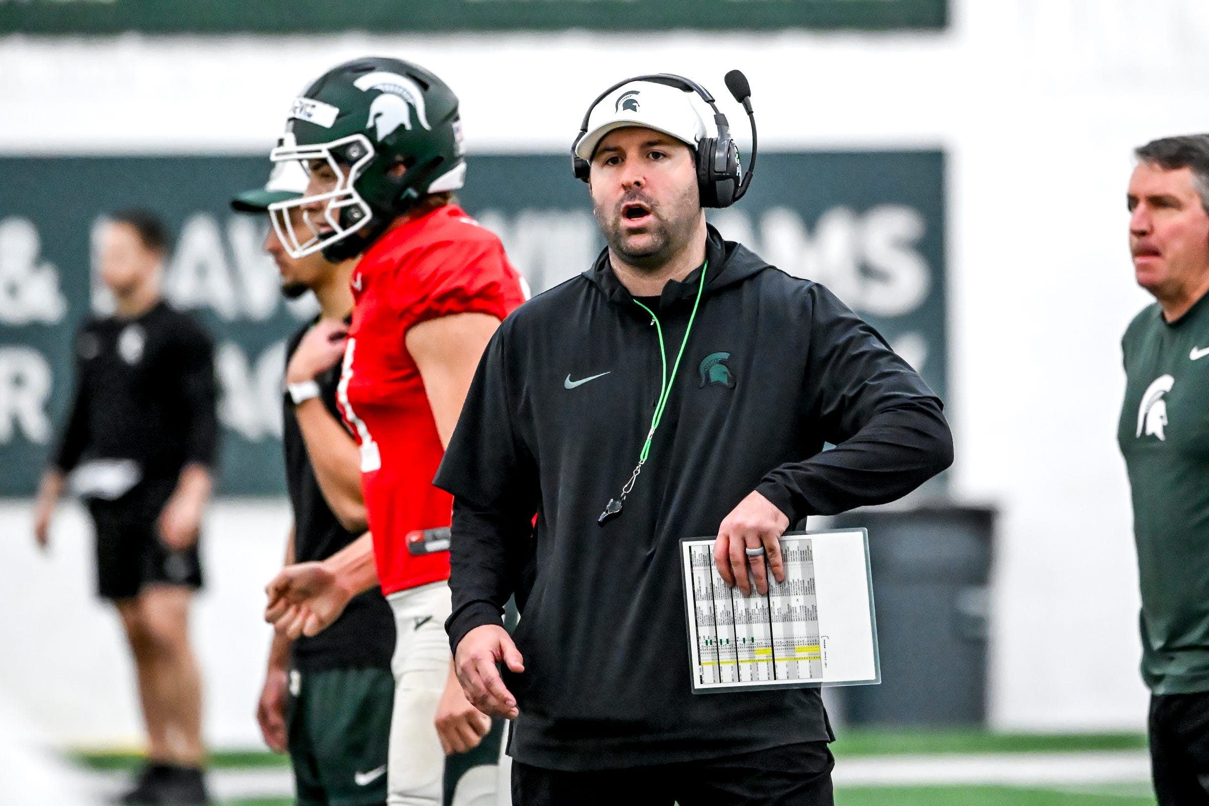 What MSU football OC Nick Sheridan said about spring practice, vision ...
