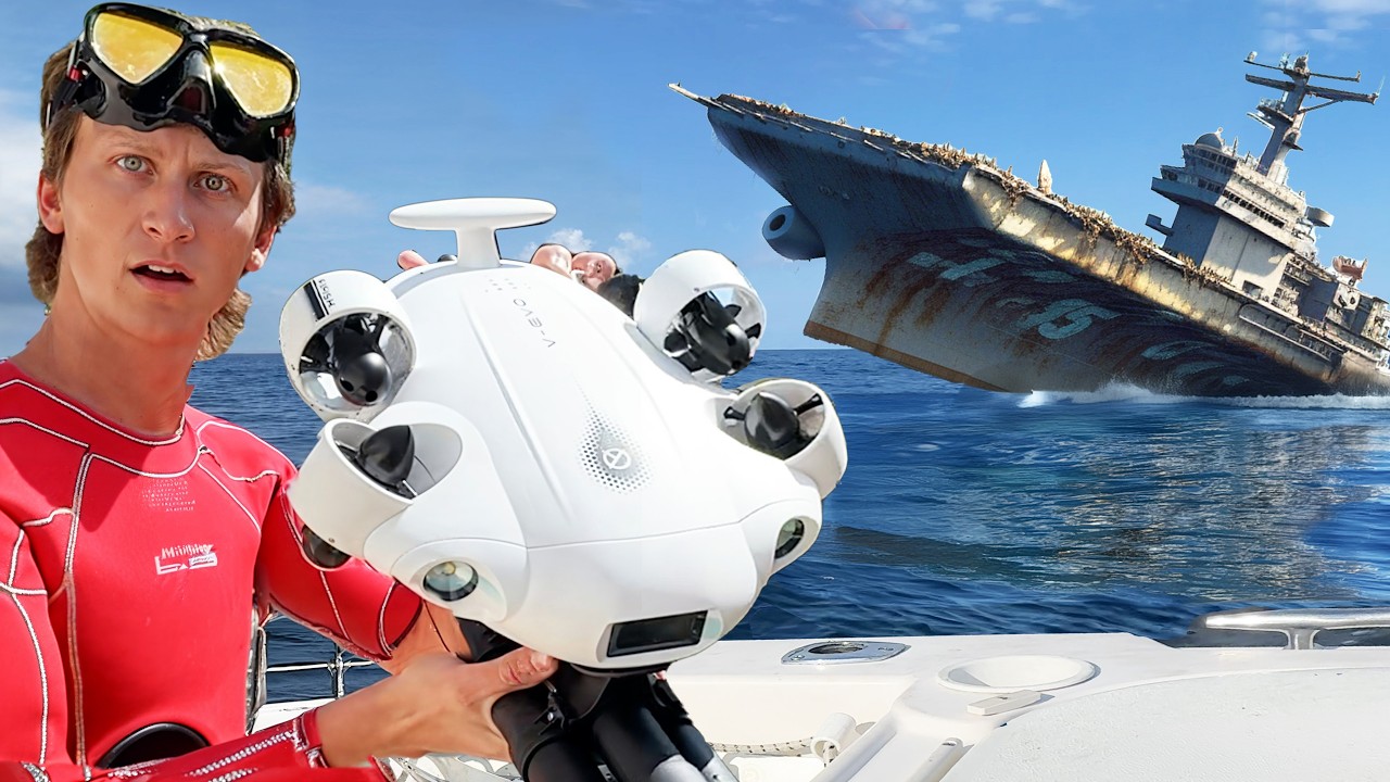 They blew up a 900-foot aircraft carrier - I took a submarine to find it