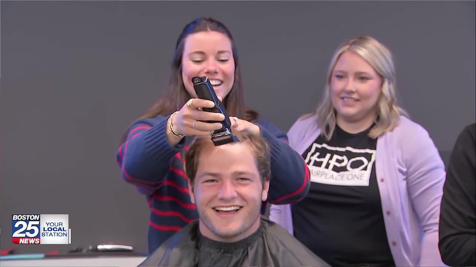 Watch: New England Patriots star quarterback Drake Maye shaves his head ...
