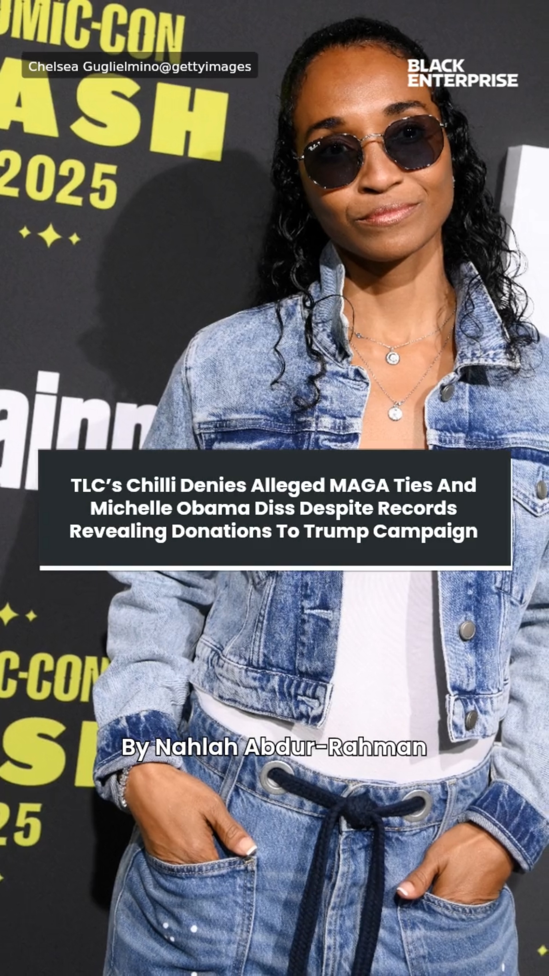 TLC's Chilli denies alleged MAGA ties and Michelle Obama diss despite ...
