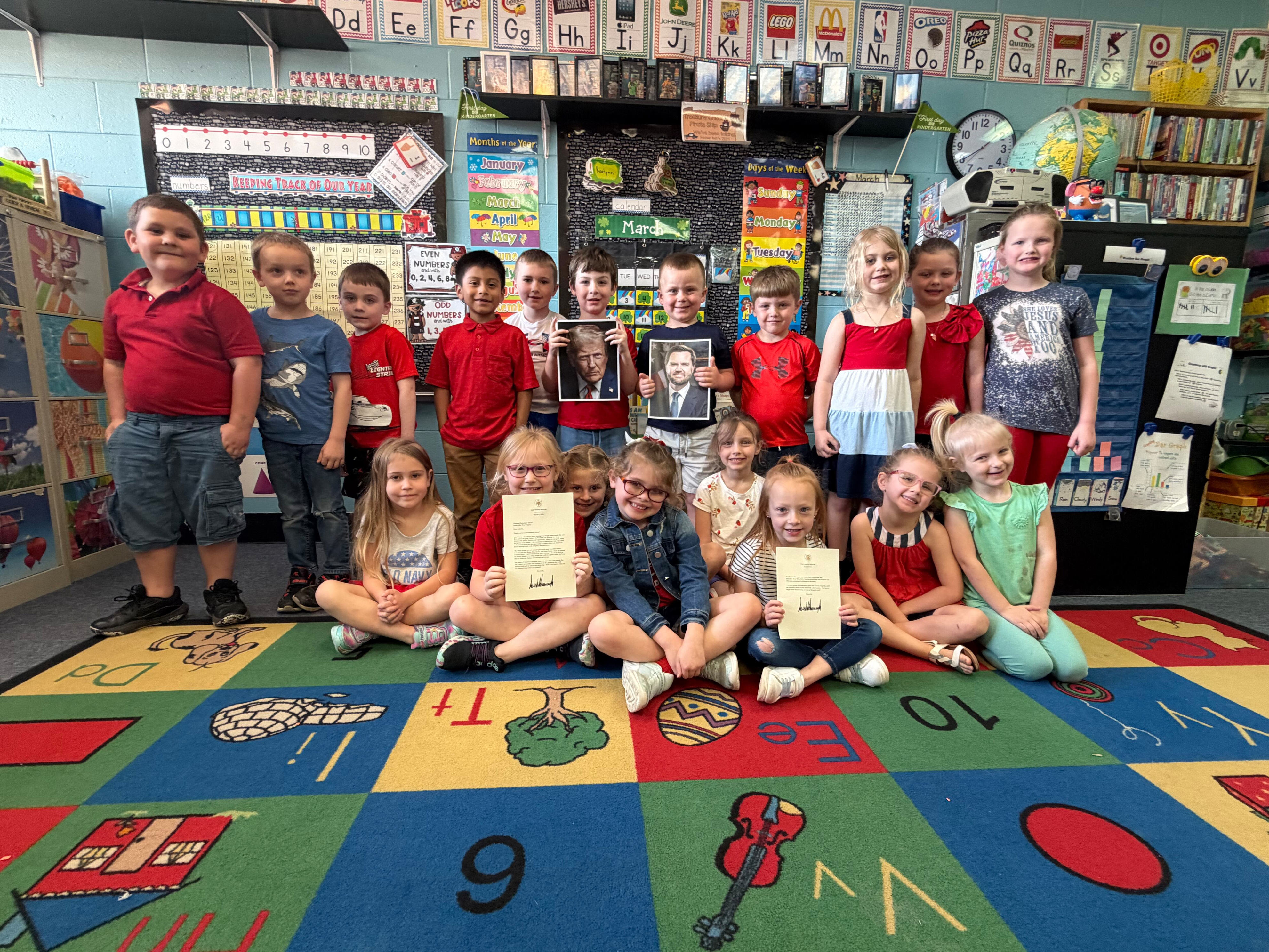 President Trump writes letter back to local classroom