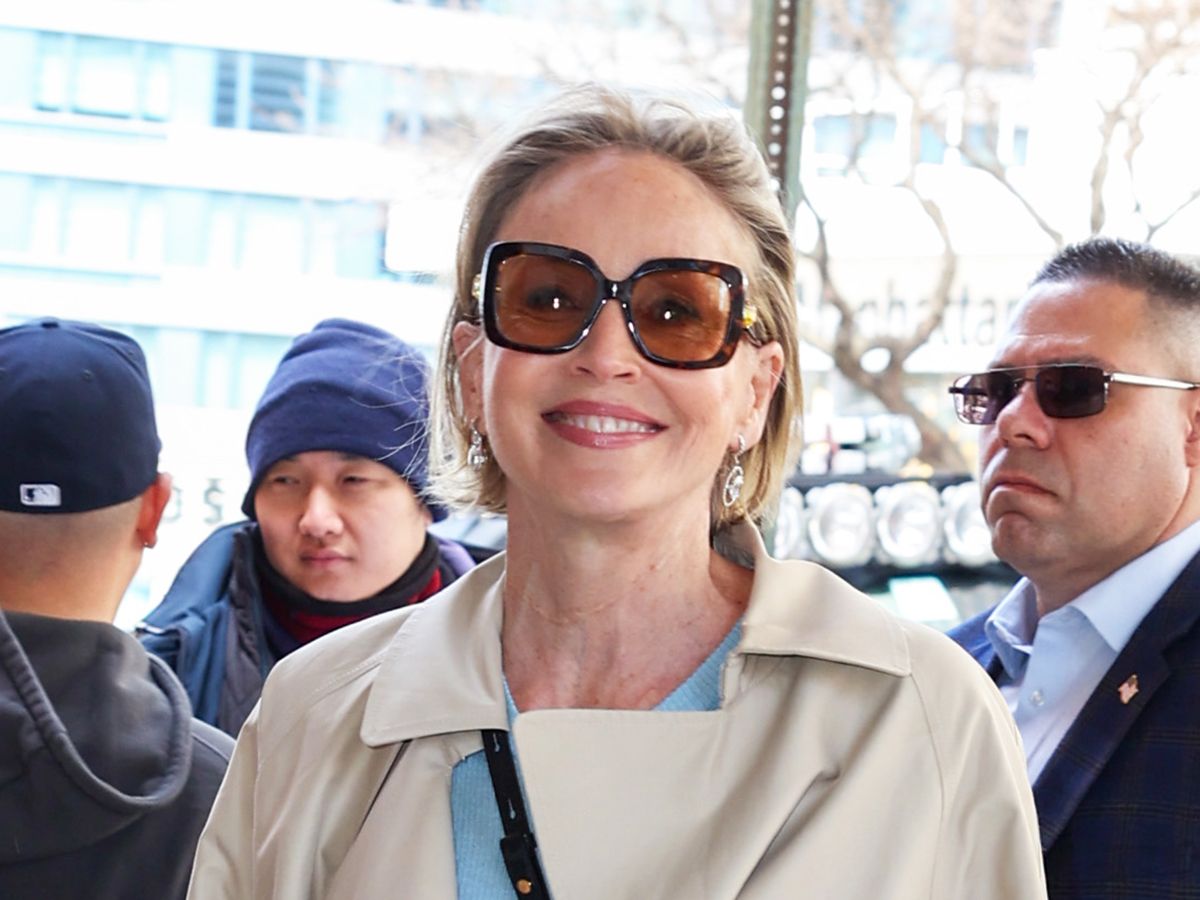 Sharon Stone wore my favorite comfy-chic shoes with the timeless bag ...