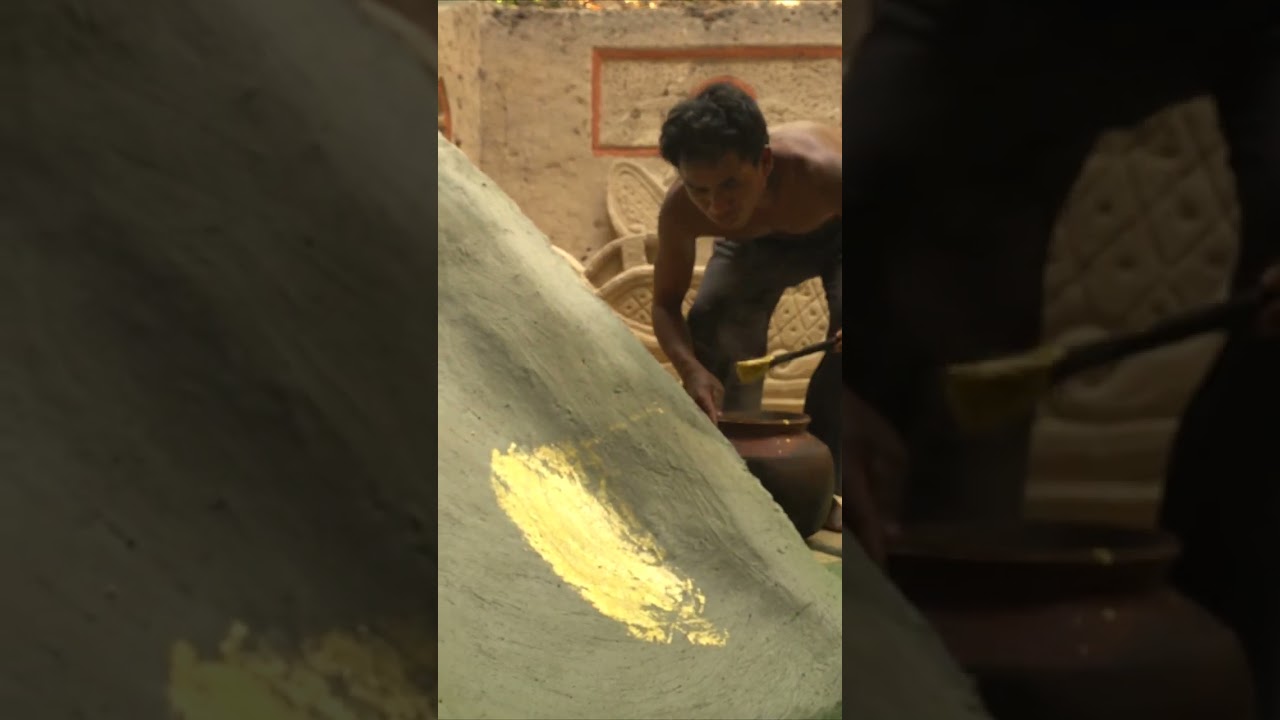 Building Underground Water Slide Room, paint slide