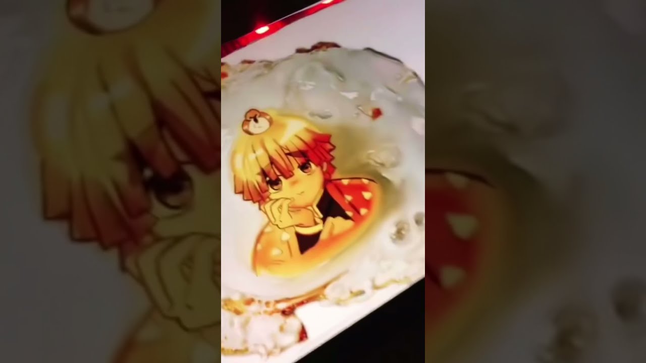¡Transformando a Zenitsu de Demon Slayer en un huevo frito! | Proceso ...