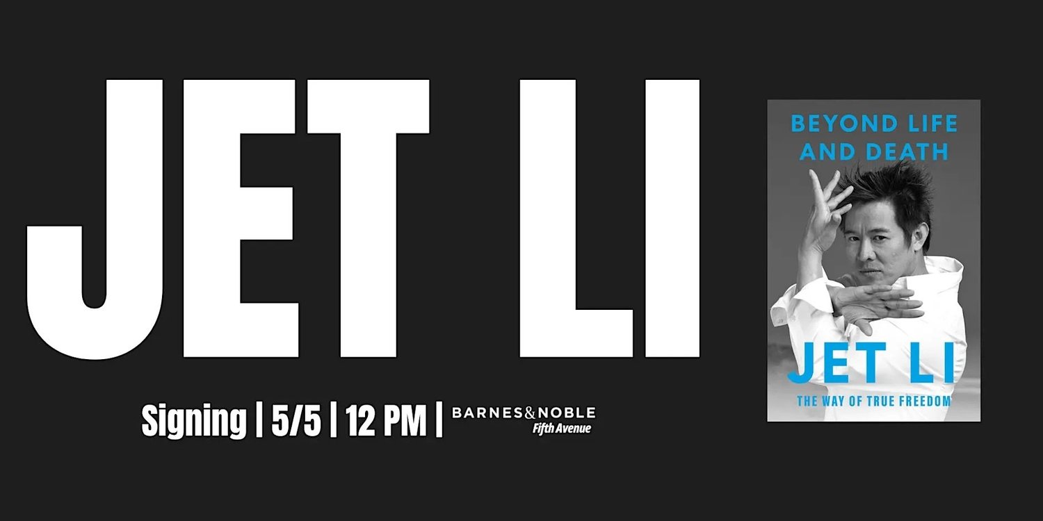 Jet Li beyond life and death book signing, NYC
