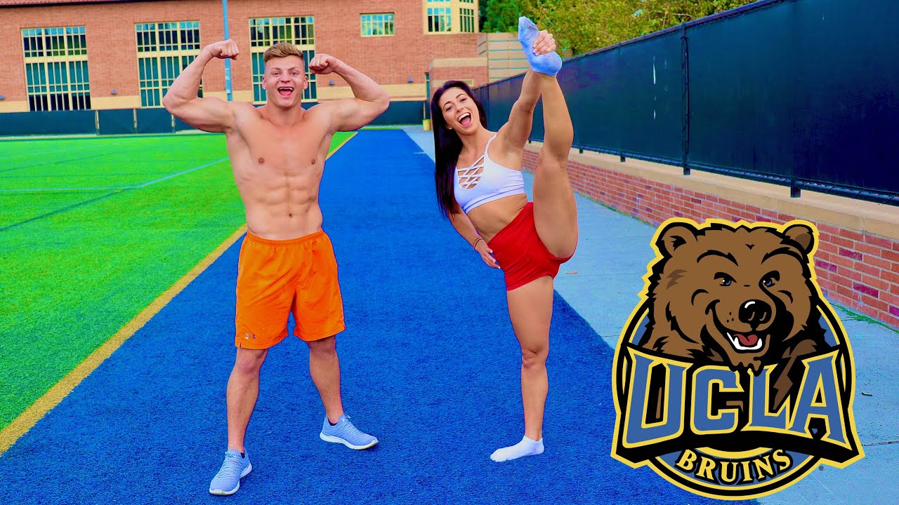 Gymnastics dares at UCLA vs Jack Payne