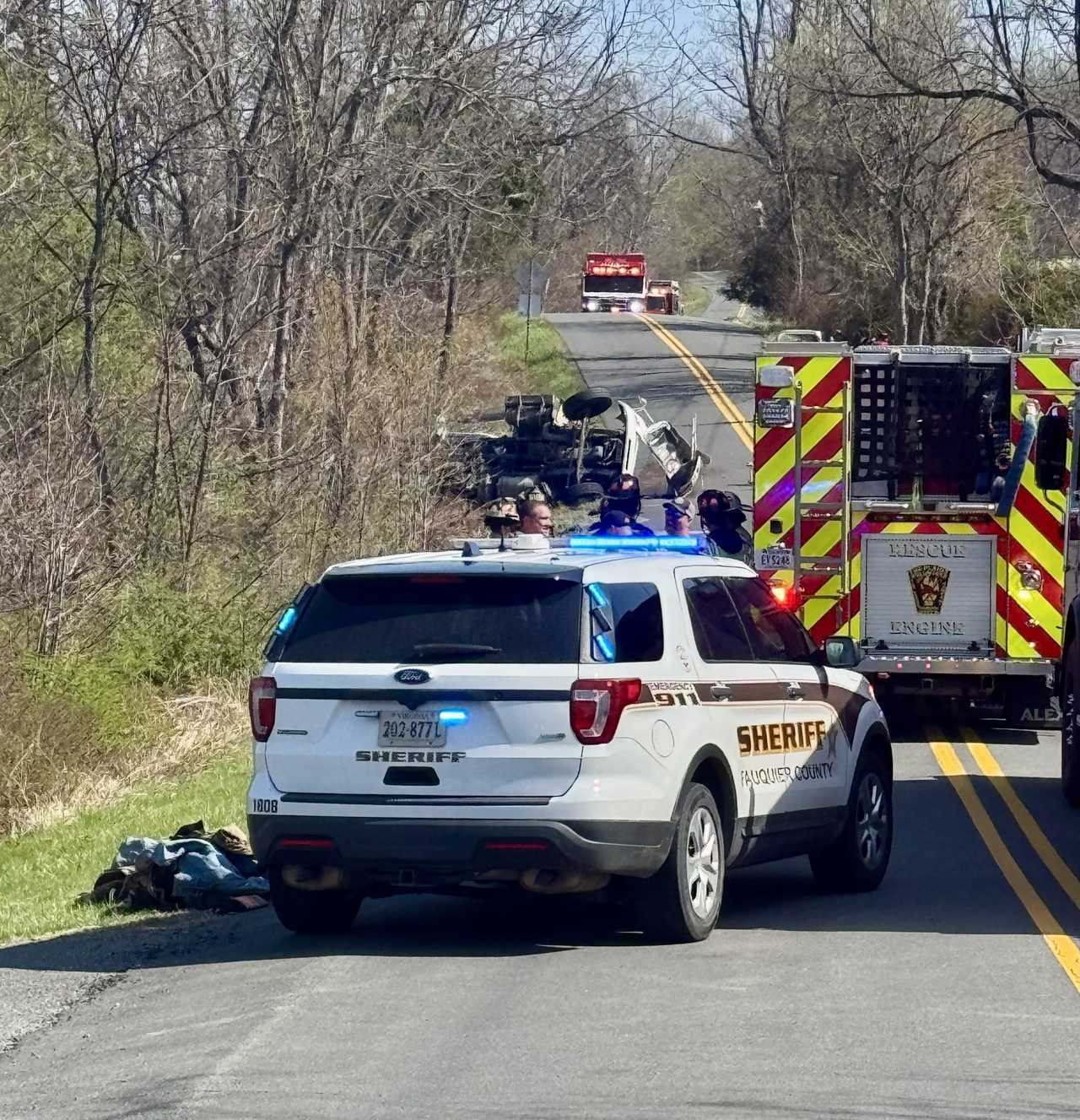 Propane tanker overturns in Northern Virginia crash shutting down busy ...
