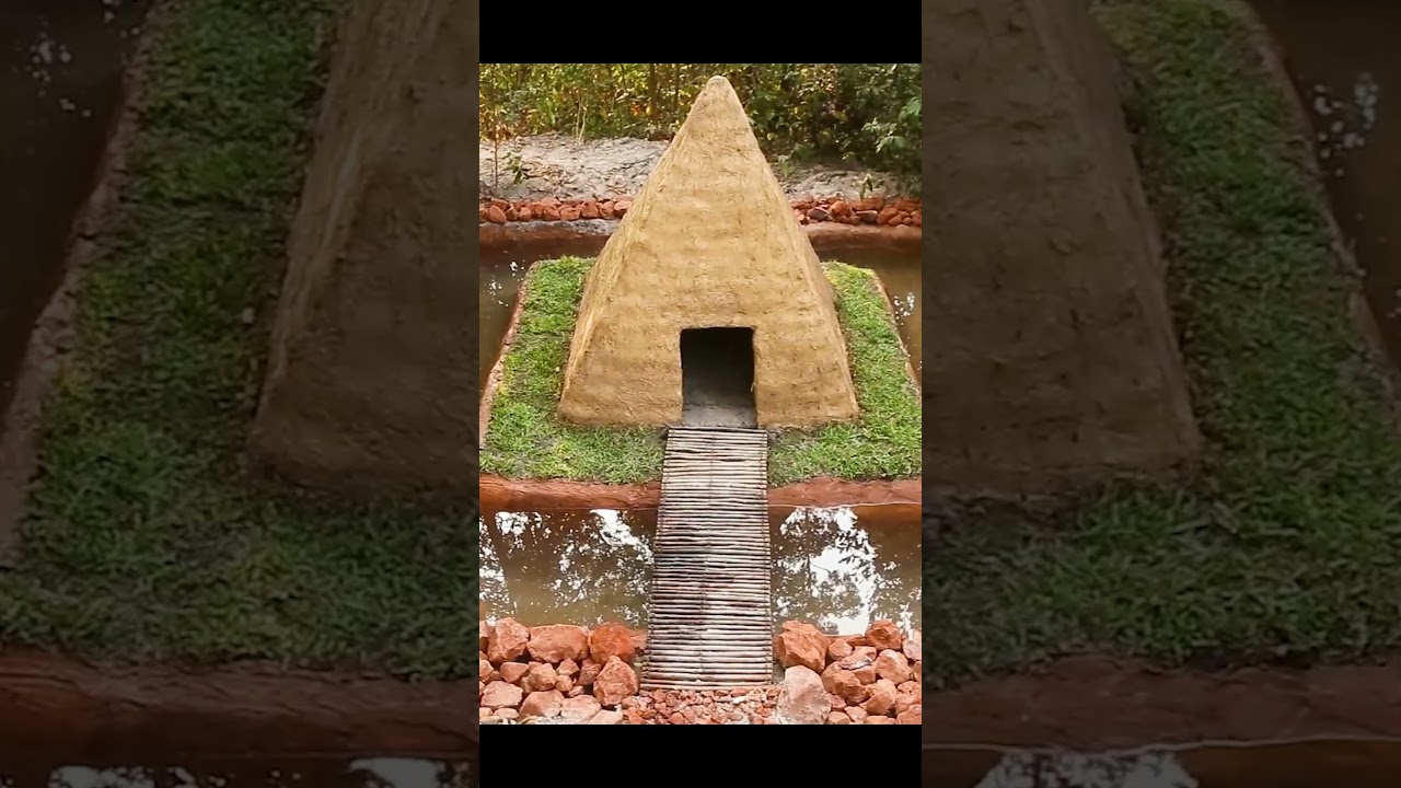 Amazing jungle crocodile rescue and house build!