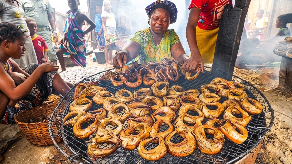 Eating in Africa’s largest floating slum!