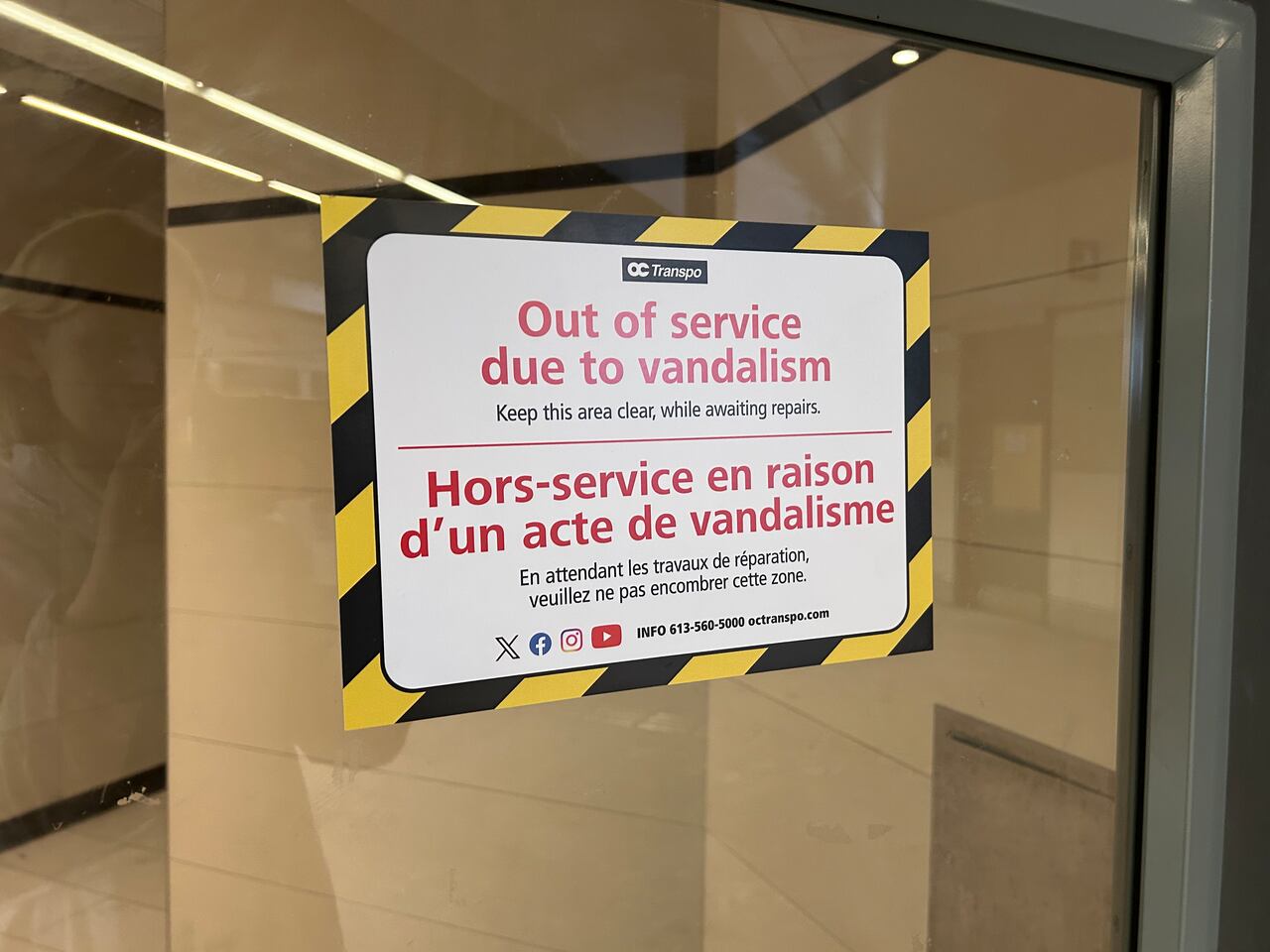 OC Transpo closes Line 1 station bathrooms due to vandalism, needles