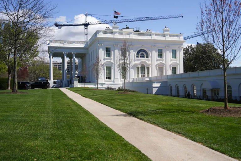 Trump vows to fix 'filthy' reflecting pool, calls White House ballroom ...
