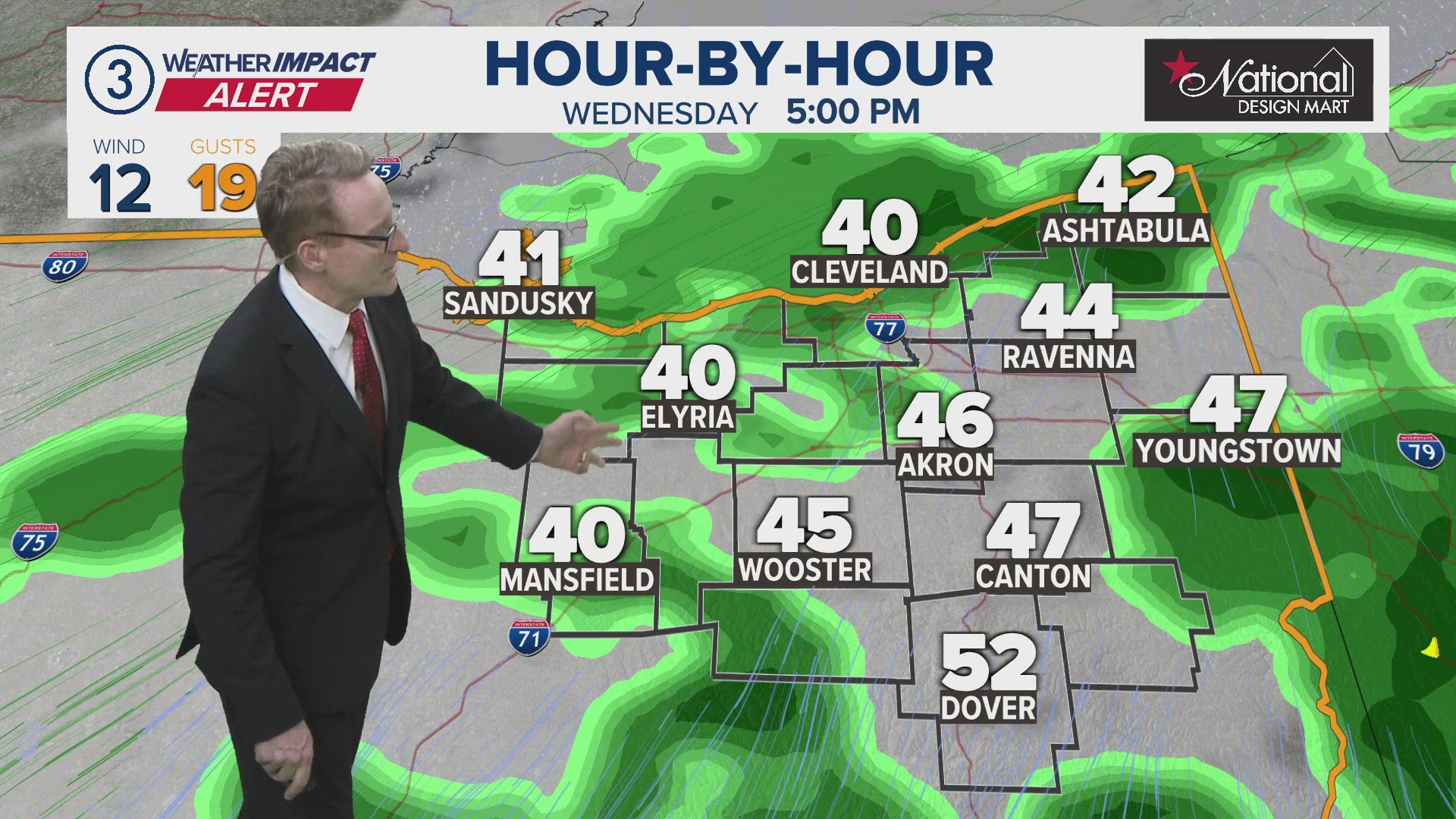 Cleveland area weather impact alert forecast: Cool, wet Wednesday