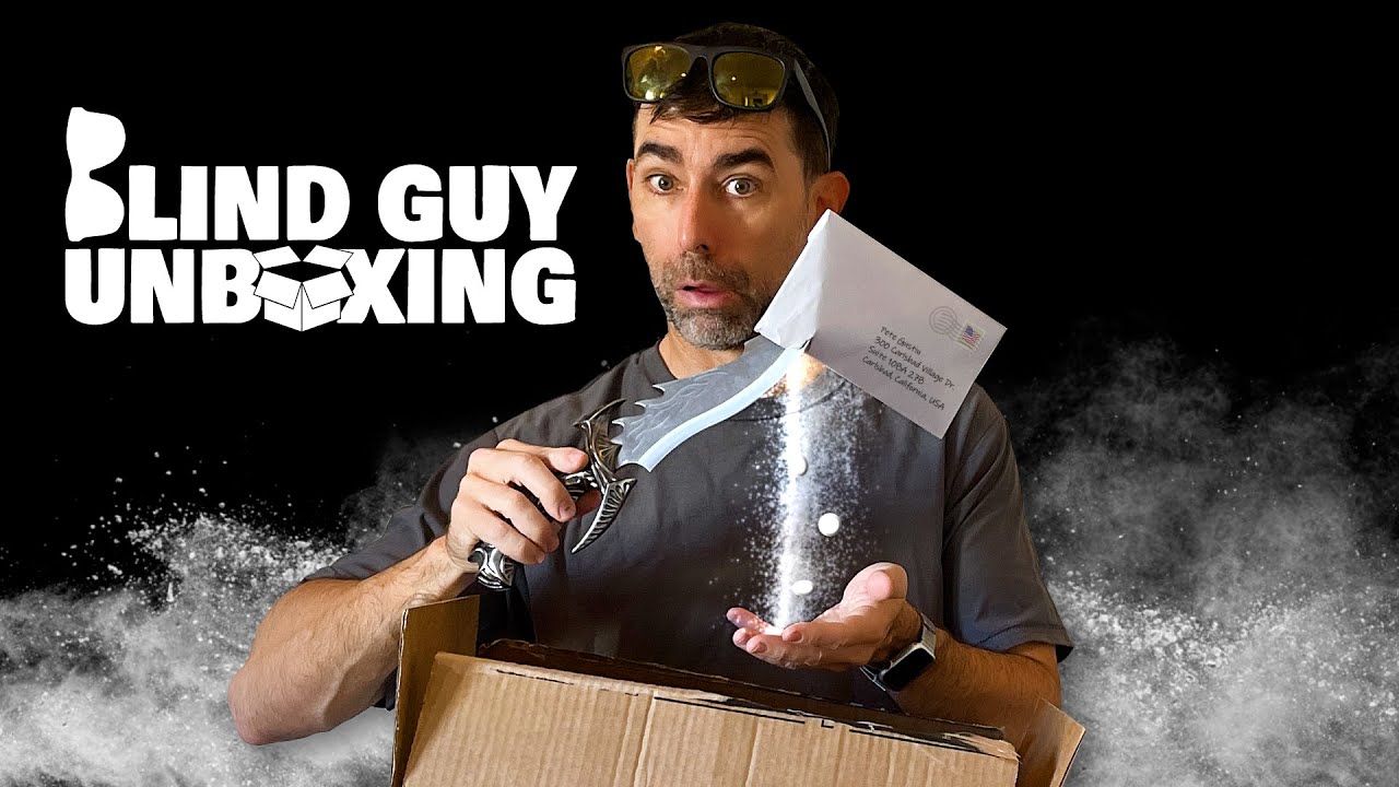 Blind Guy Unboxes Weird Snacks & Hilarious Mystery Gifts!