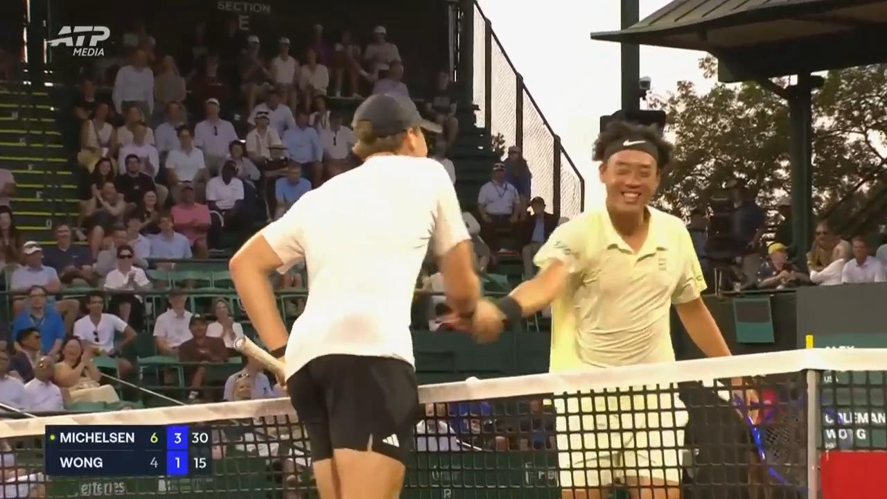Wong enjoys magic moment, but loses to Michelsen at Houston Open