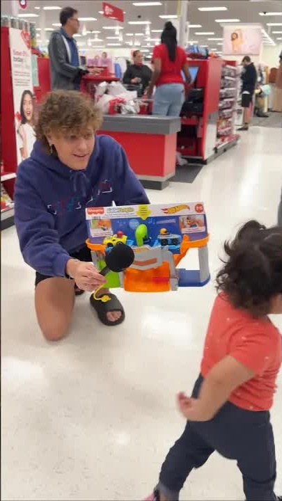 Logan Micke: toddler gets any toy she wants!