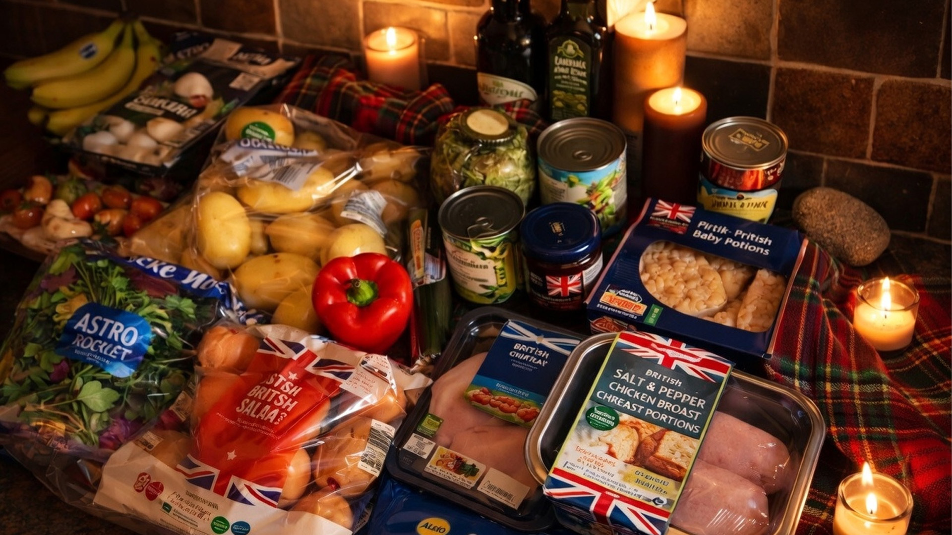What a typical discount grocery shop in Scotland looks like
