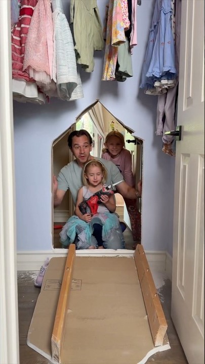 Hole in kid’s closet becomes closet!
