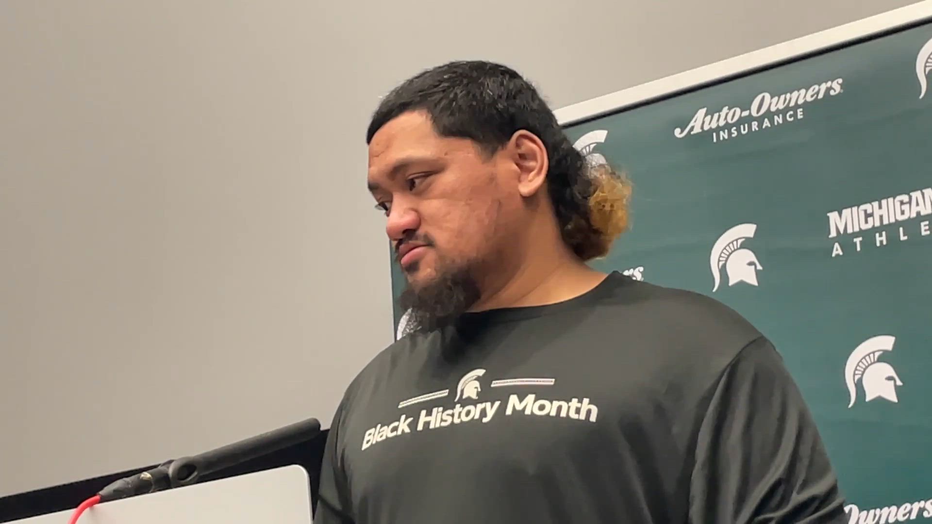 Michigan State Spartans DL Ben Roberts on morning practices, the goal ...