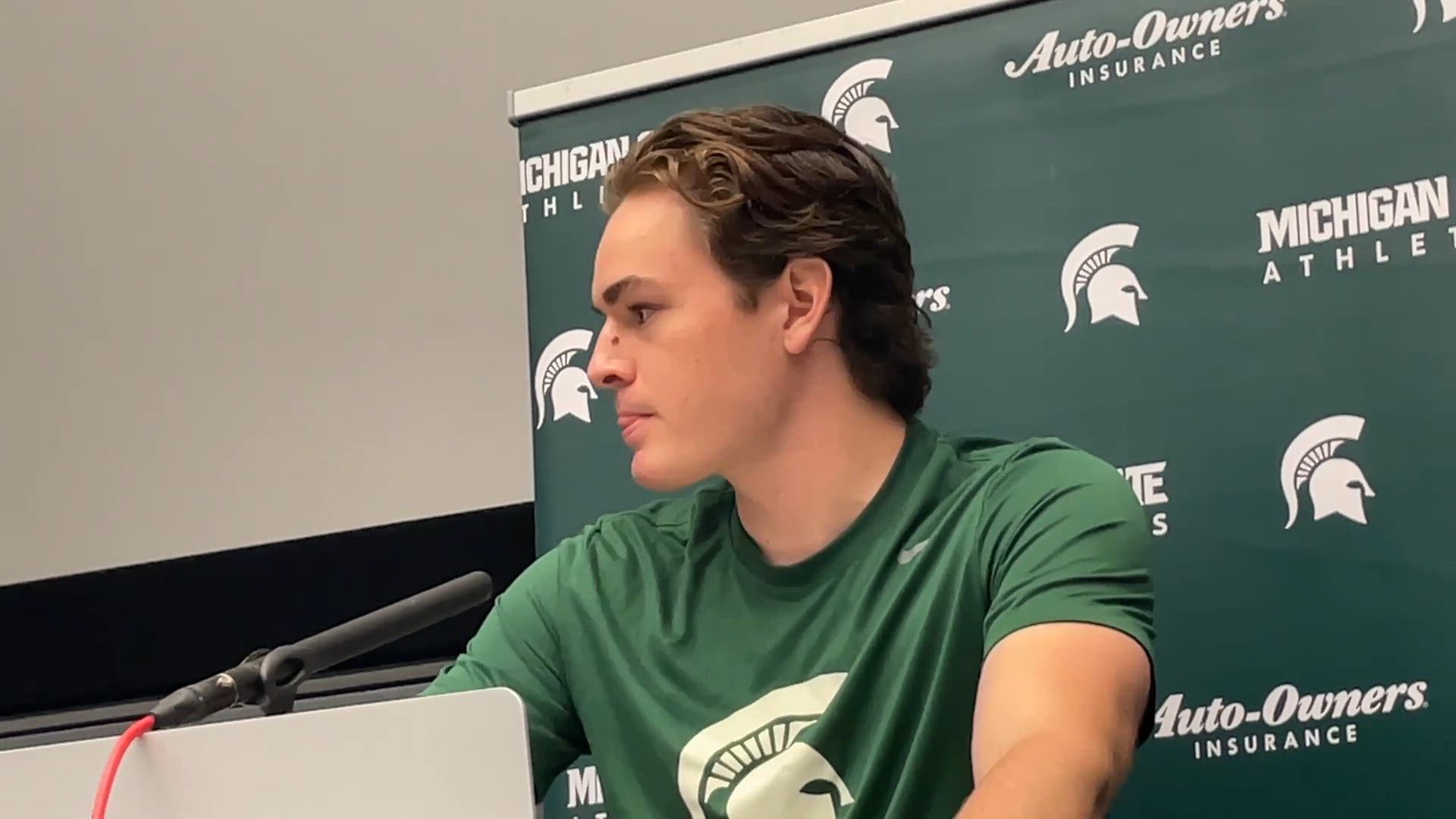 Michigan State Spartans kicker Liam Boyd on transfer to MSU and more