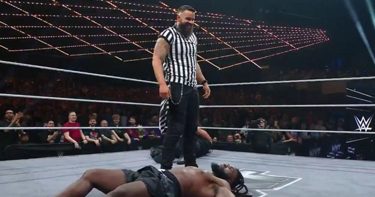 Josh Briggs attacks both competitors as special guest referee on WWE NXT