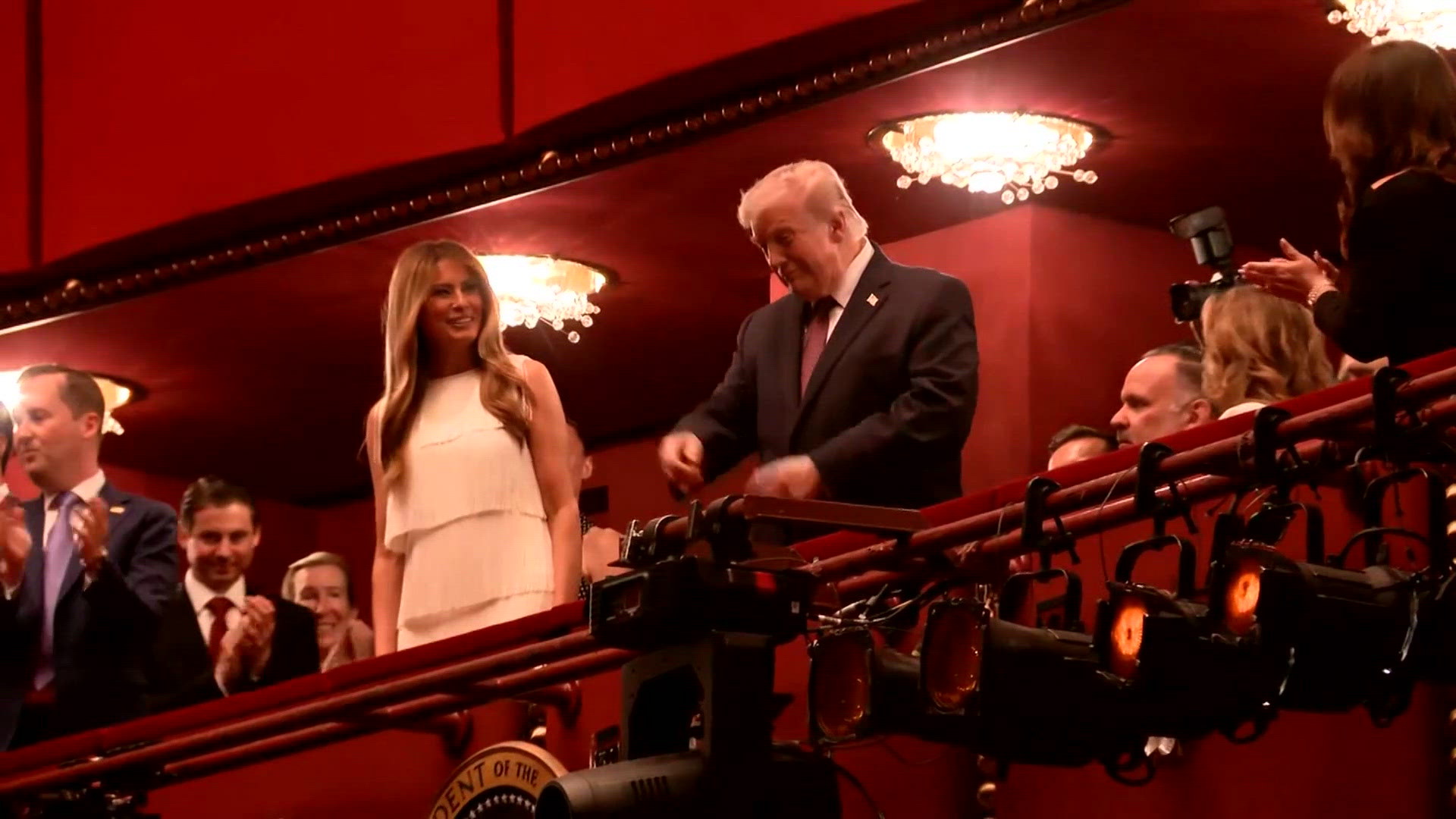 President, first lady spend evening at Kennedy Center