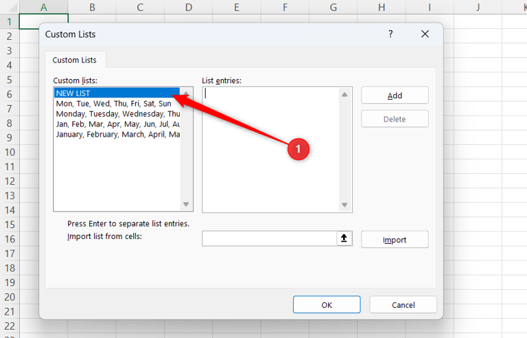 How to create and use custom lists in Microsoft Excel