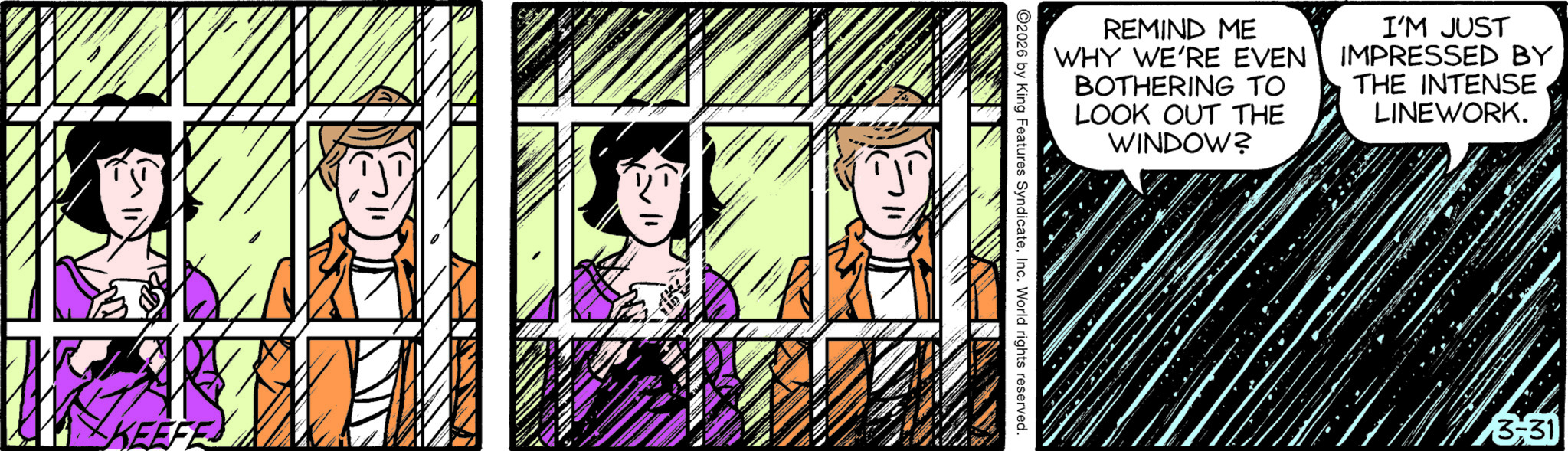 Sally Forth by Francesco Marciuliano; drawn by Jim Keefe