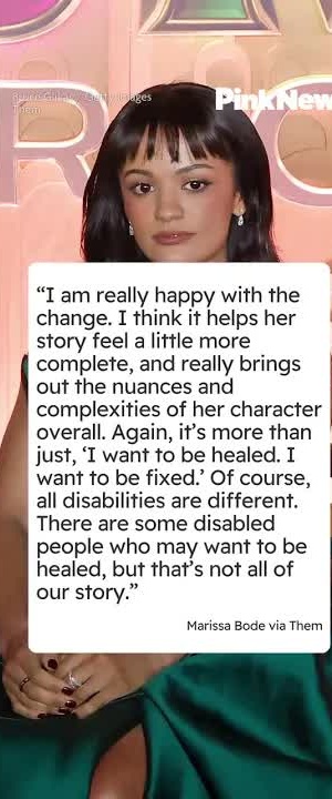 Marissa Bode has opened up about changing her character Nessarose's ...