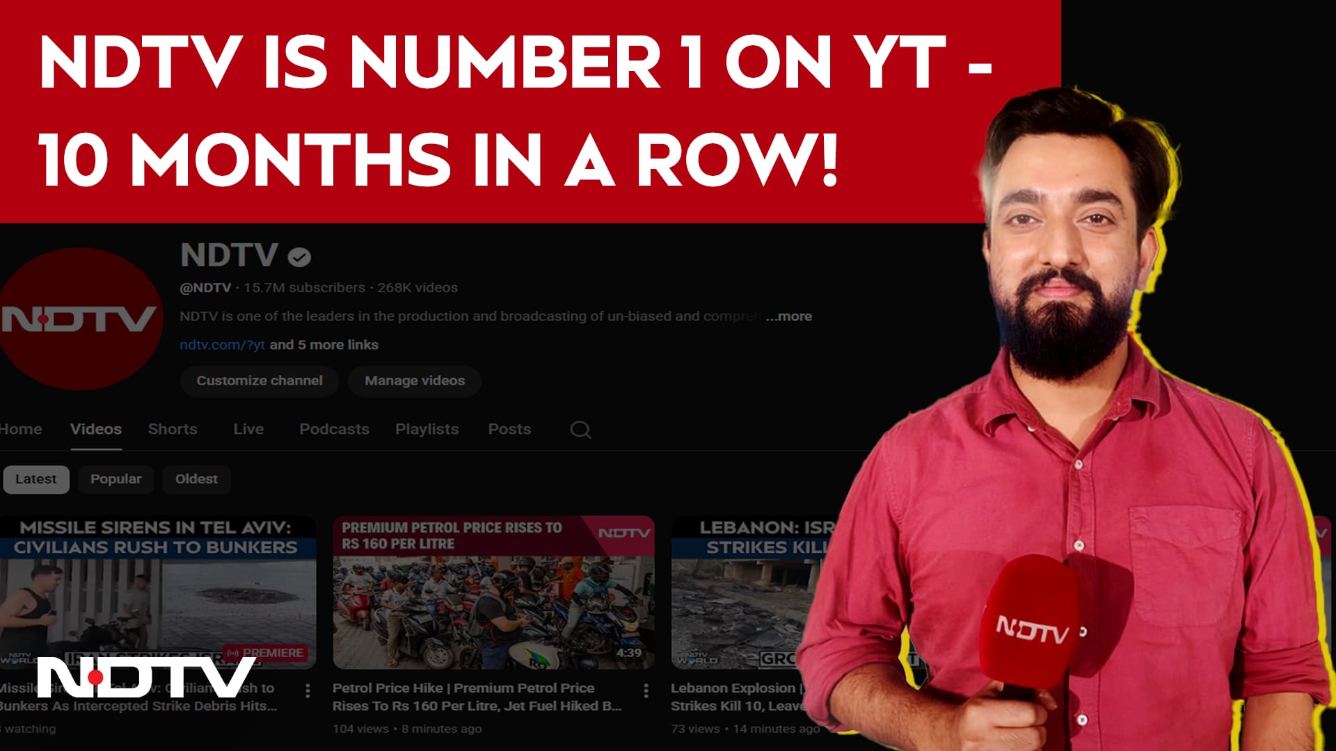 NDTV 24x7 is India's most-watched national broadcaster on YouTube for ...