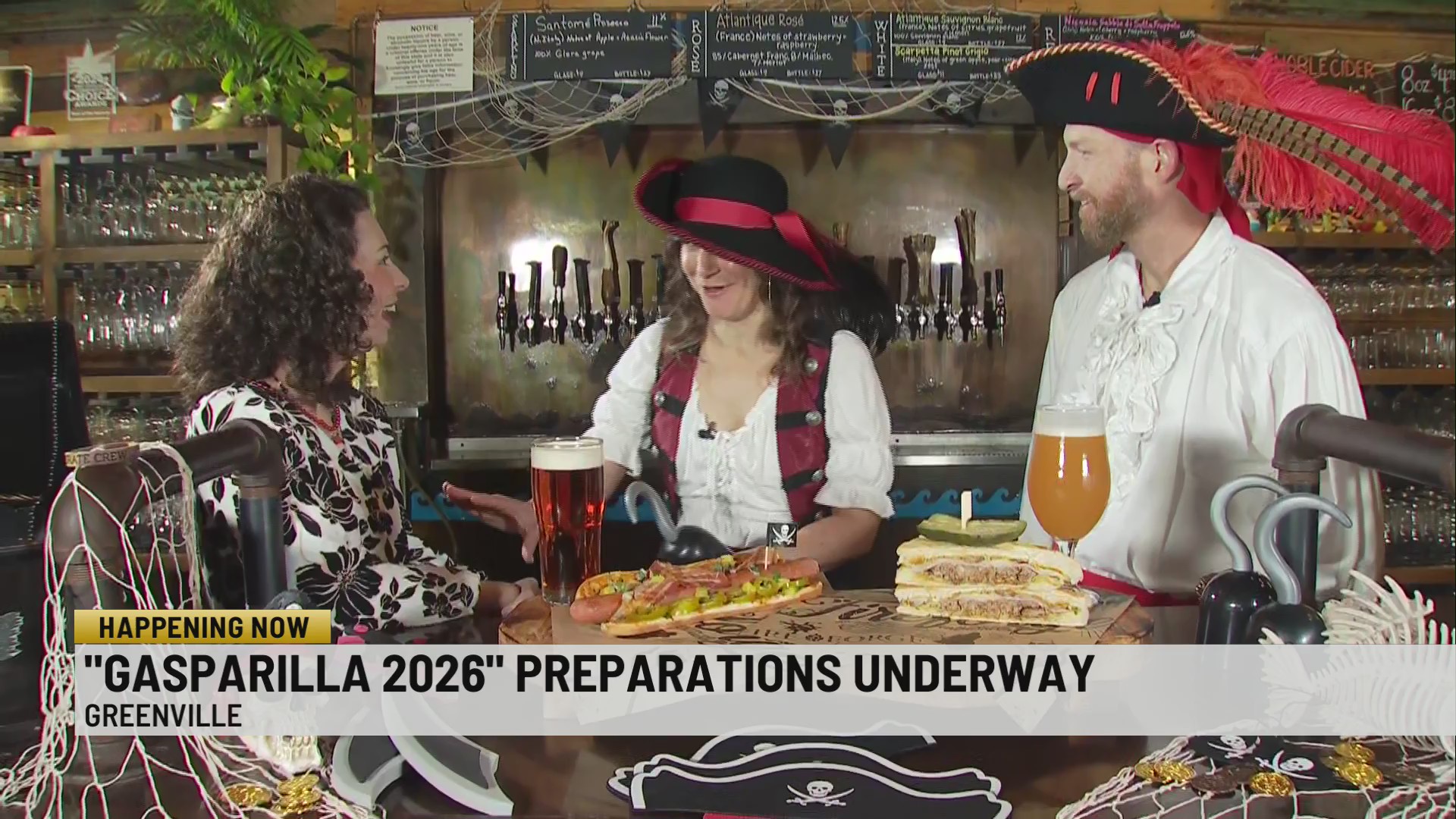 Gasparilla pirate invasion day celebrated in Greenville Saturday