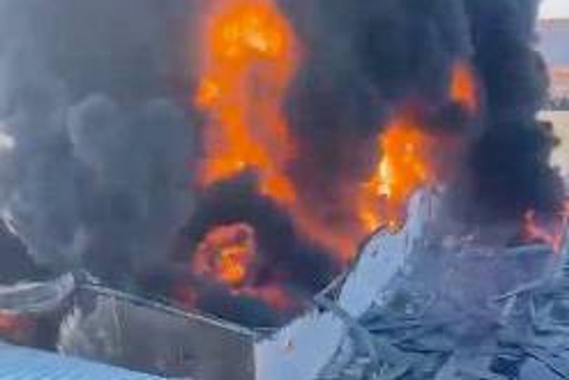 Castrol oil plant in Erbil 'hit by Iranian drone' as massive fire ...