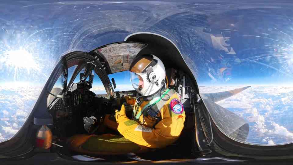 A man alone at 70,000 feet above Earth - "Edge of Space"