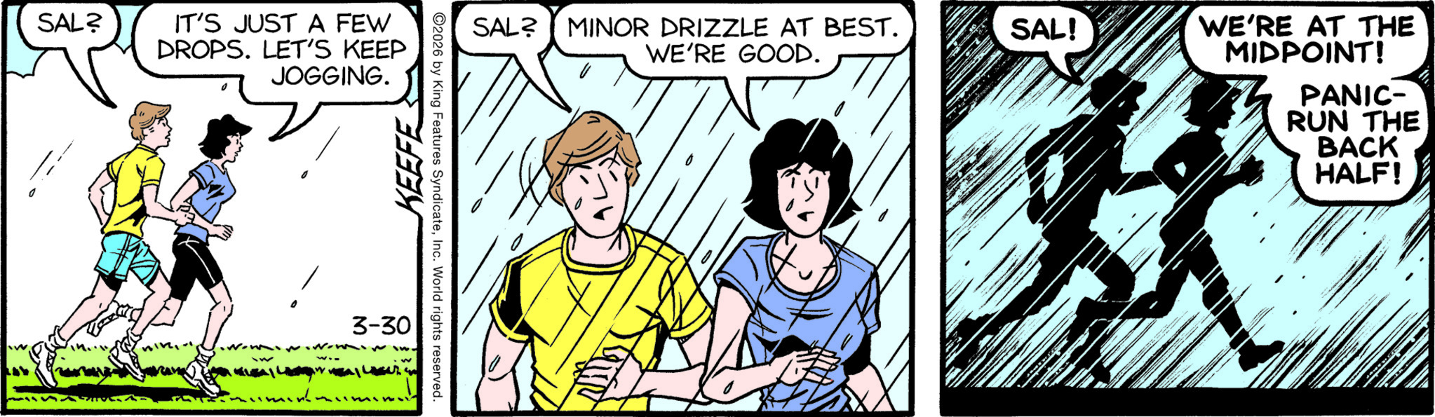 Sally Forth by Francesco Marciuliano; drawn by Jim Keefe