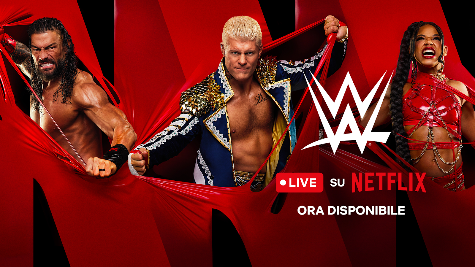 Tutta la WWE da oggi è live su Netflix