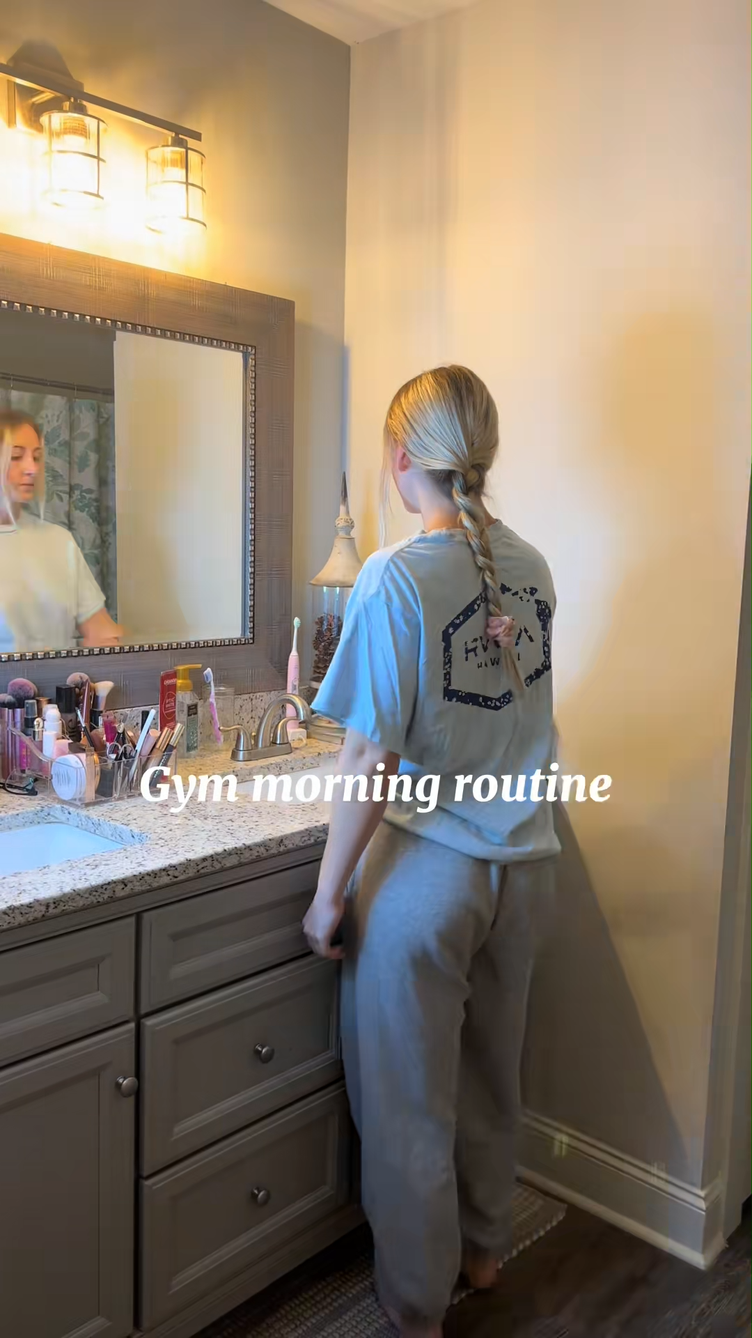 GRWM fitness routine running and gym training