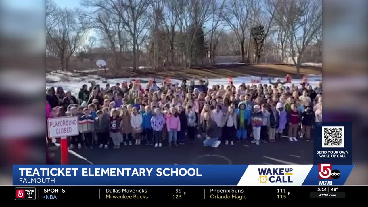 Wake up call from Teaticket Elementary School