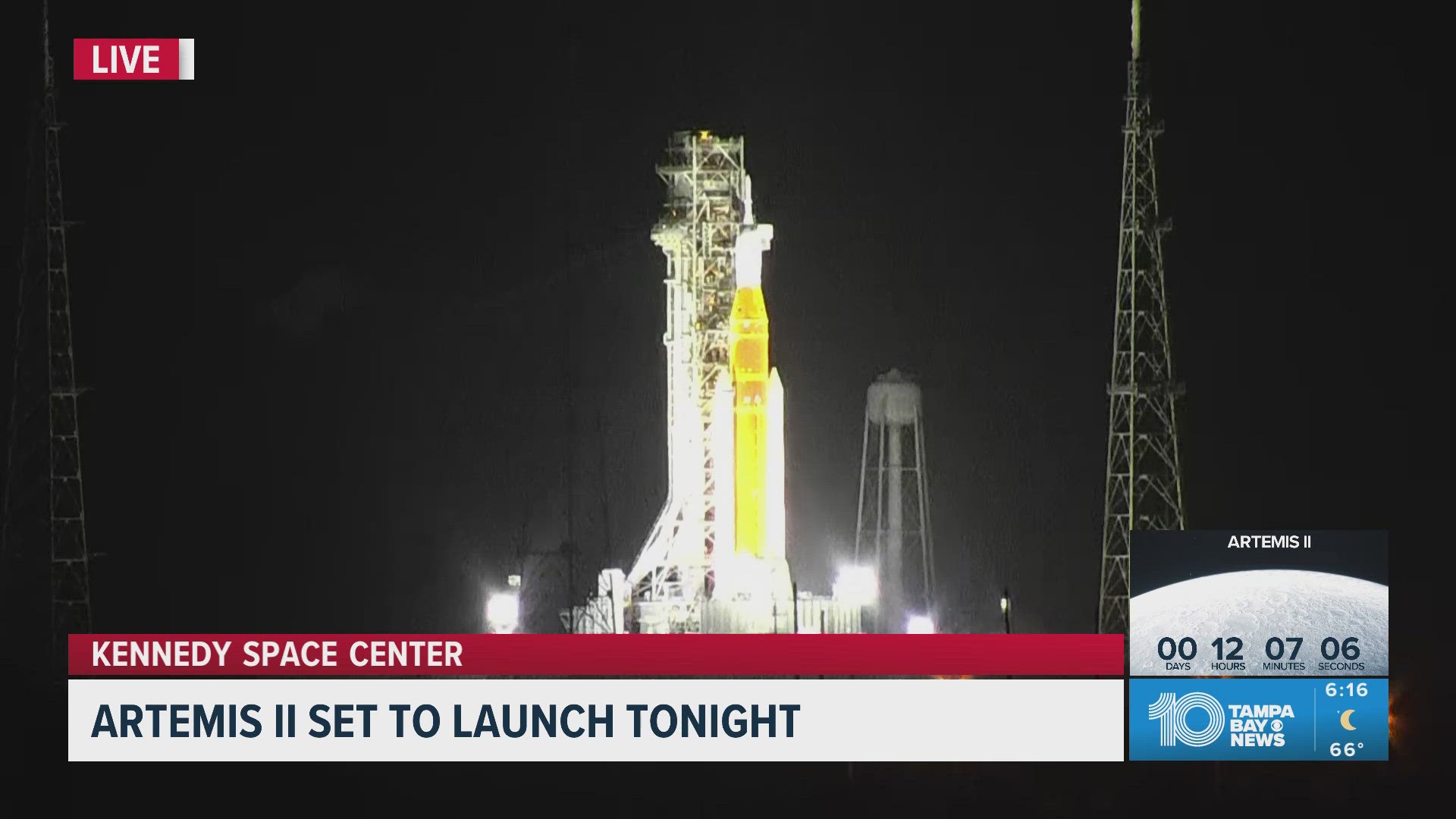 What weather is expected for the Artemis II launch?