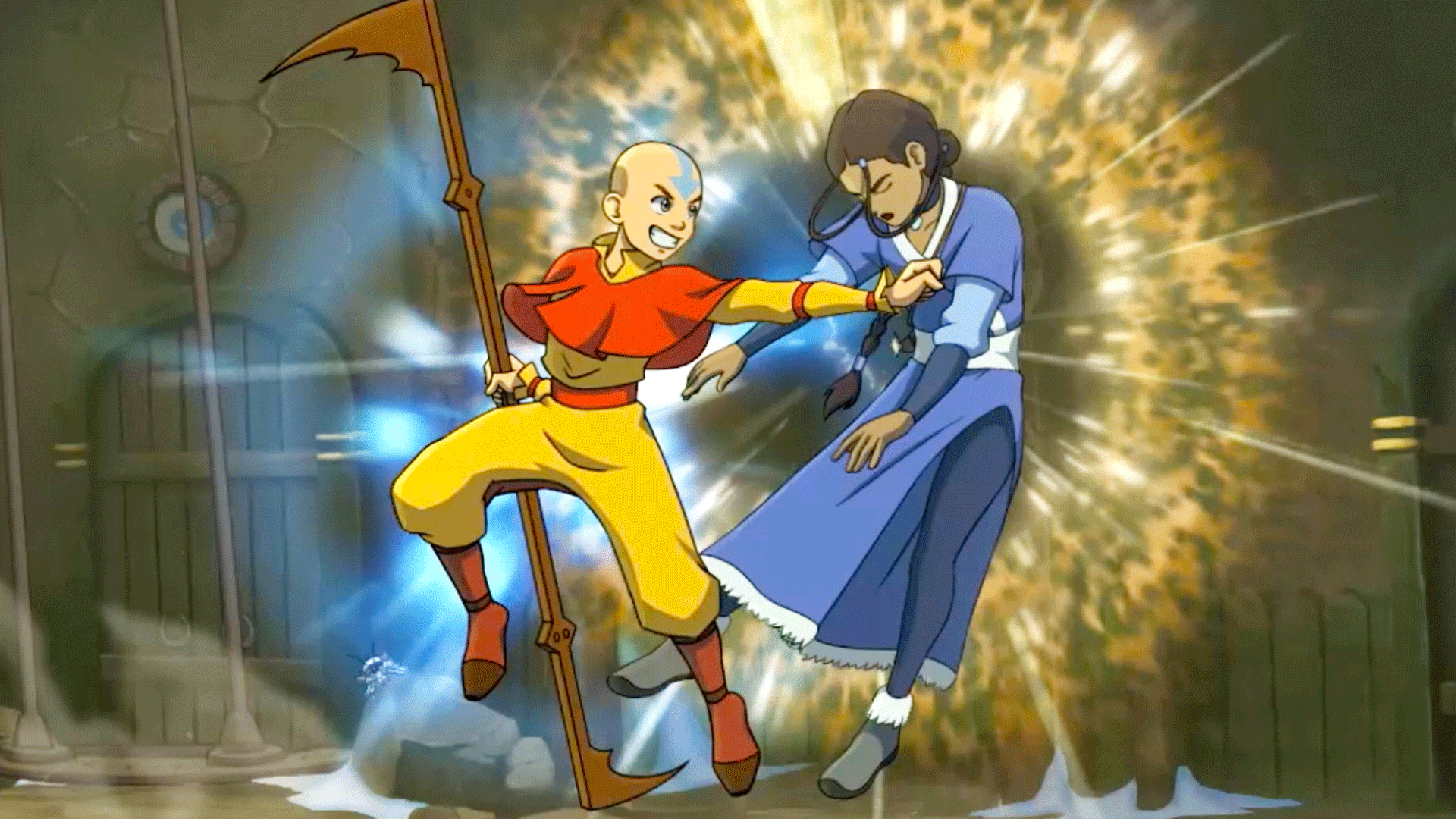 Avatar Legends: The fighting game - official Katara vs. Aang match 1 ...