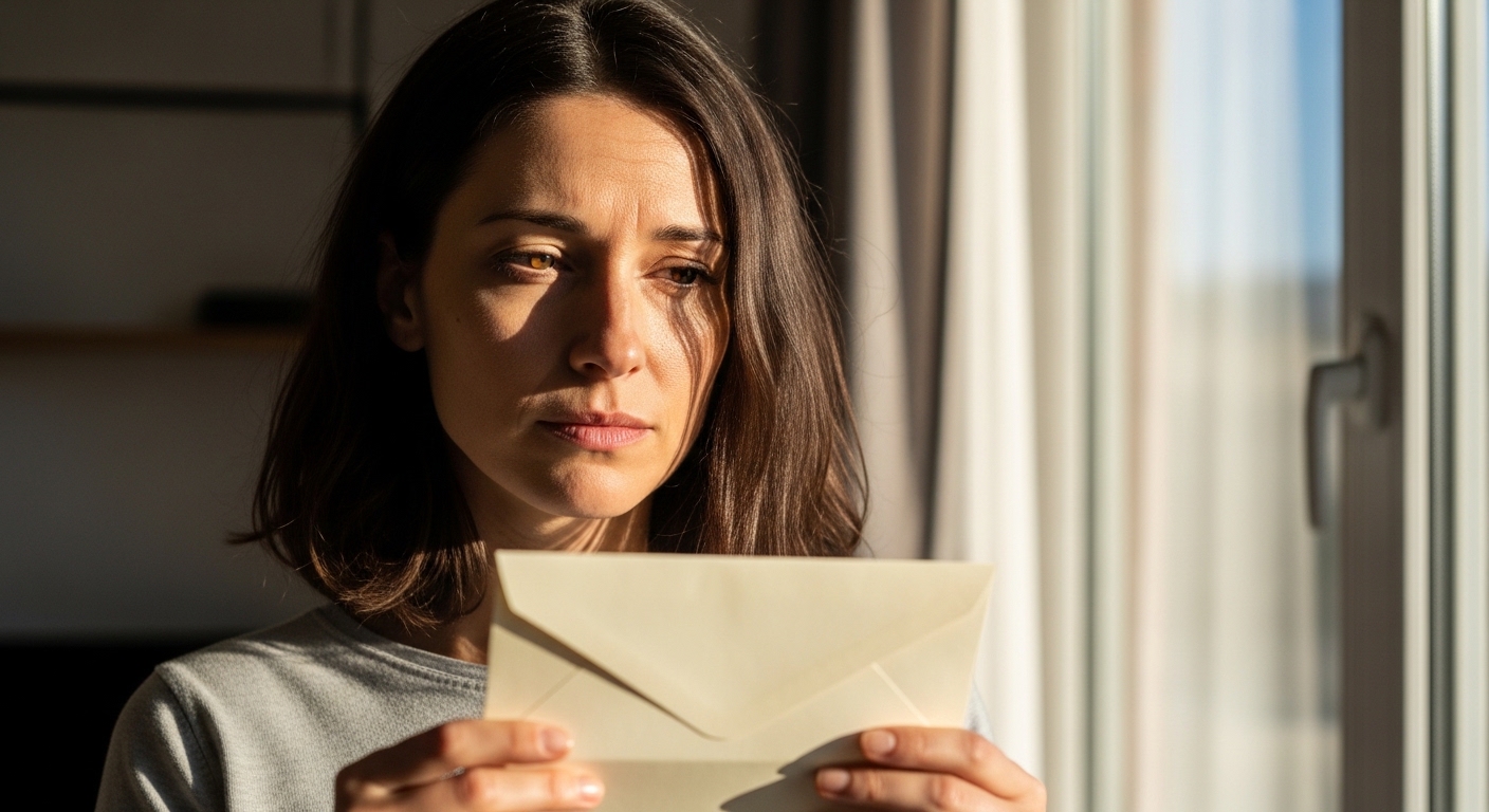 She almost didn’t open the letter then she read the first line