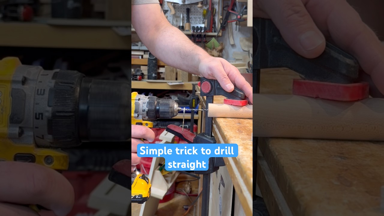 Simple trick to drill straight - keep the key level and bit line # ...