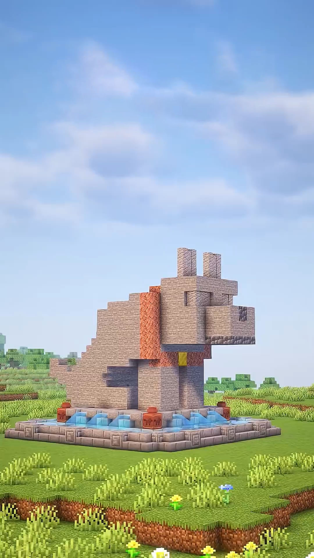 Creative castle shape makes your build stand out easily
