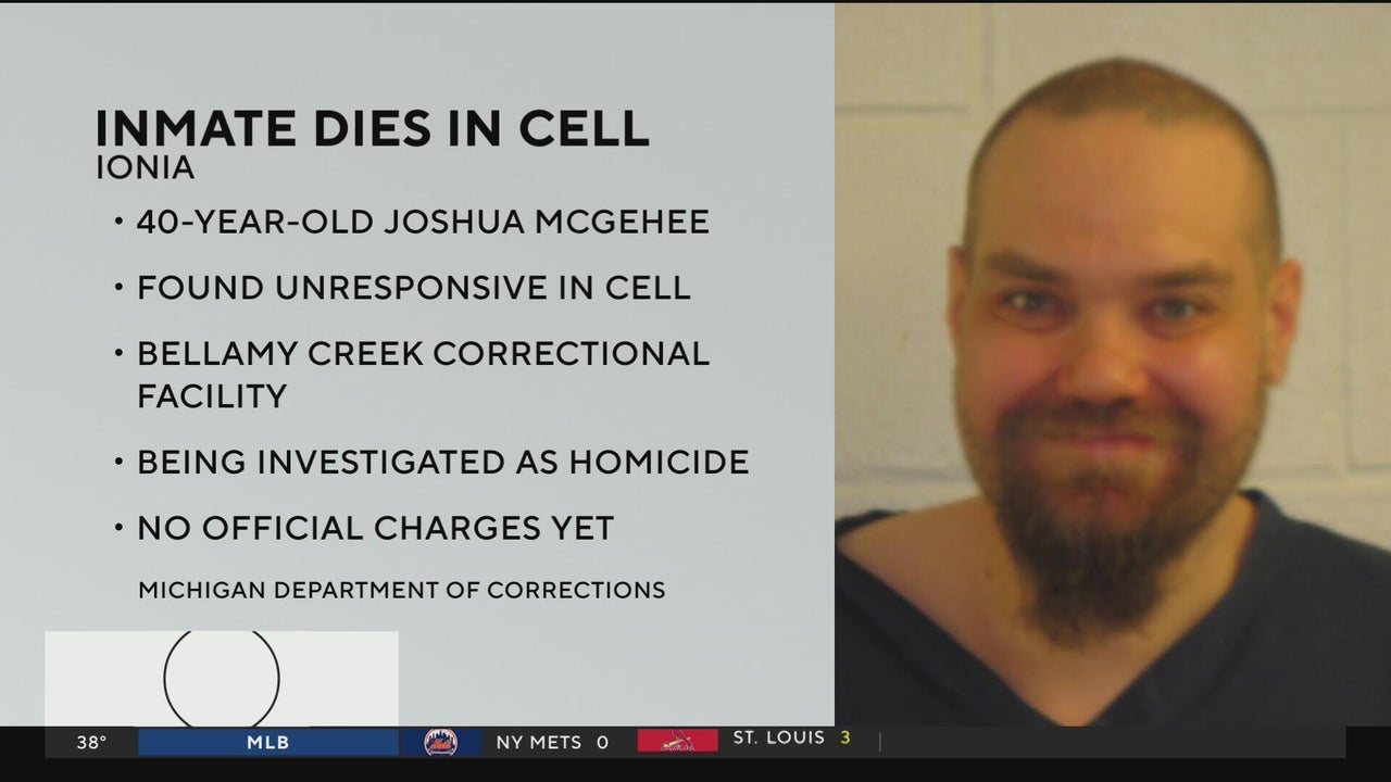 Michigan inmate found dead in prison cell, police investigating homicide