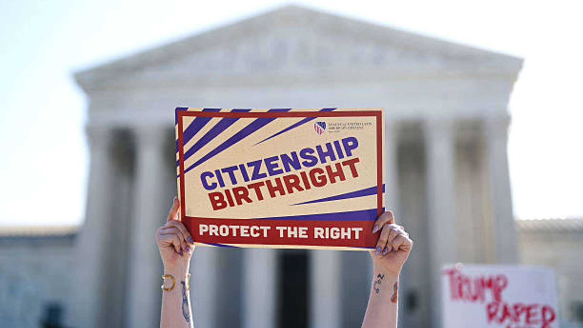 Trump at Supreme Court for birthright citizenship case