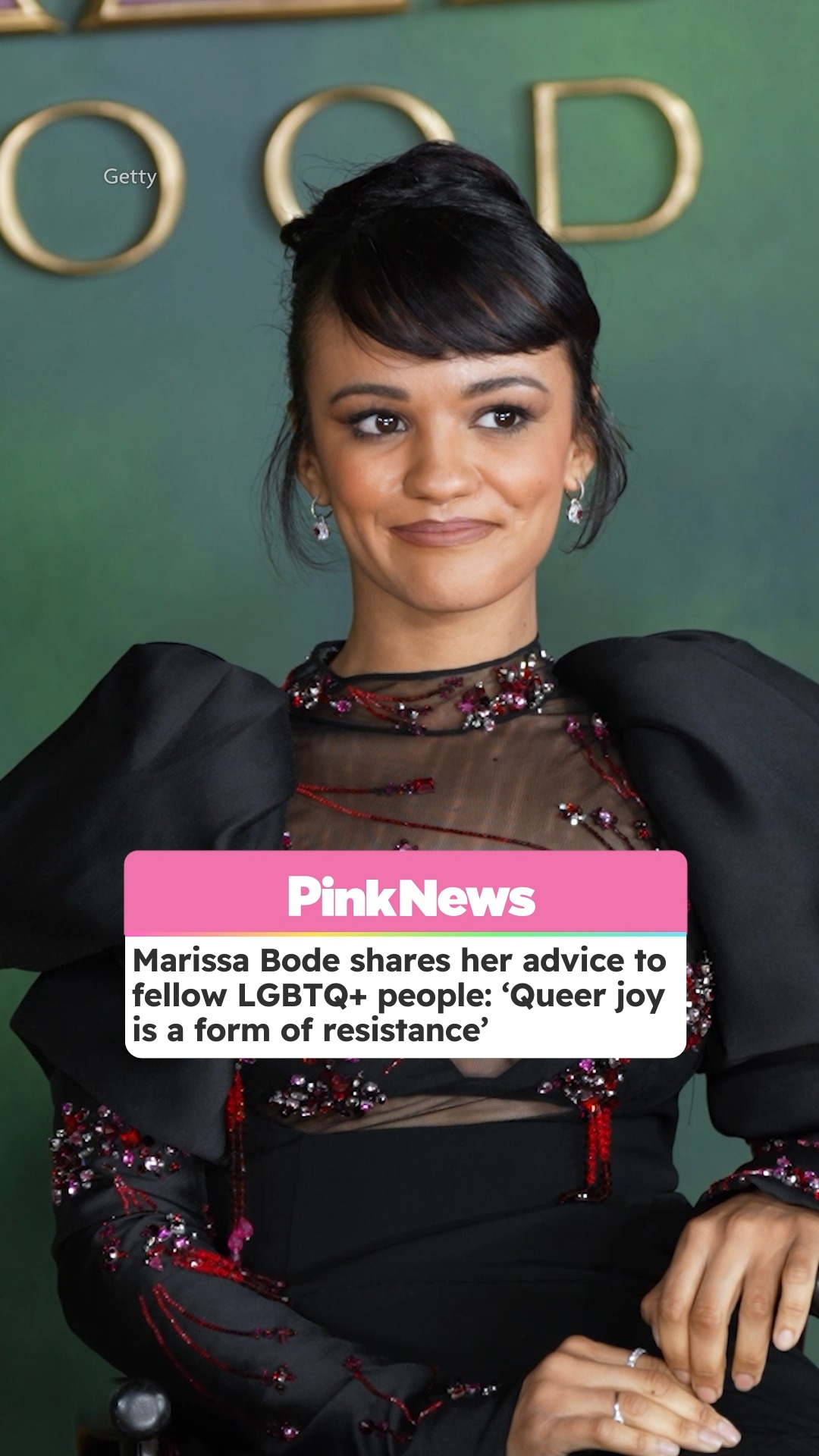 ‘Wicked’ star Marissa Bode gave some advice and words of comfort to her ...