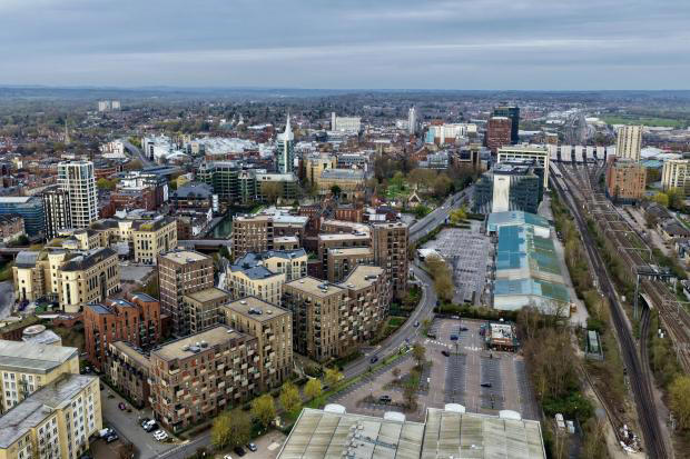 Incredible new drone images show how Reading town centre looks from the sky